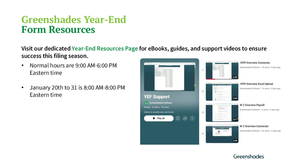 Greenshades Year-End Filing Toolkit Recap: Navigating Forms and Taxes for 2024
